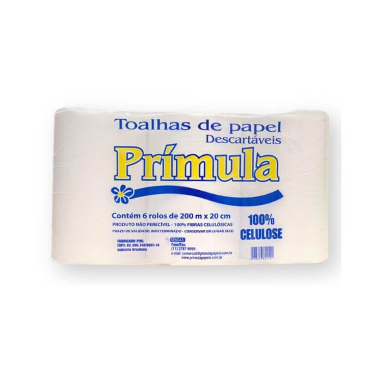 PAPEL TOALHA BOBINA - CELULOSE - AUTO CORTE - ROYAL PAPER - C/06X20X200 ...